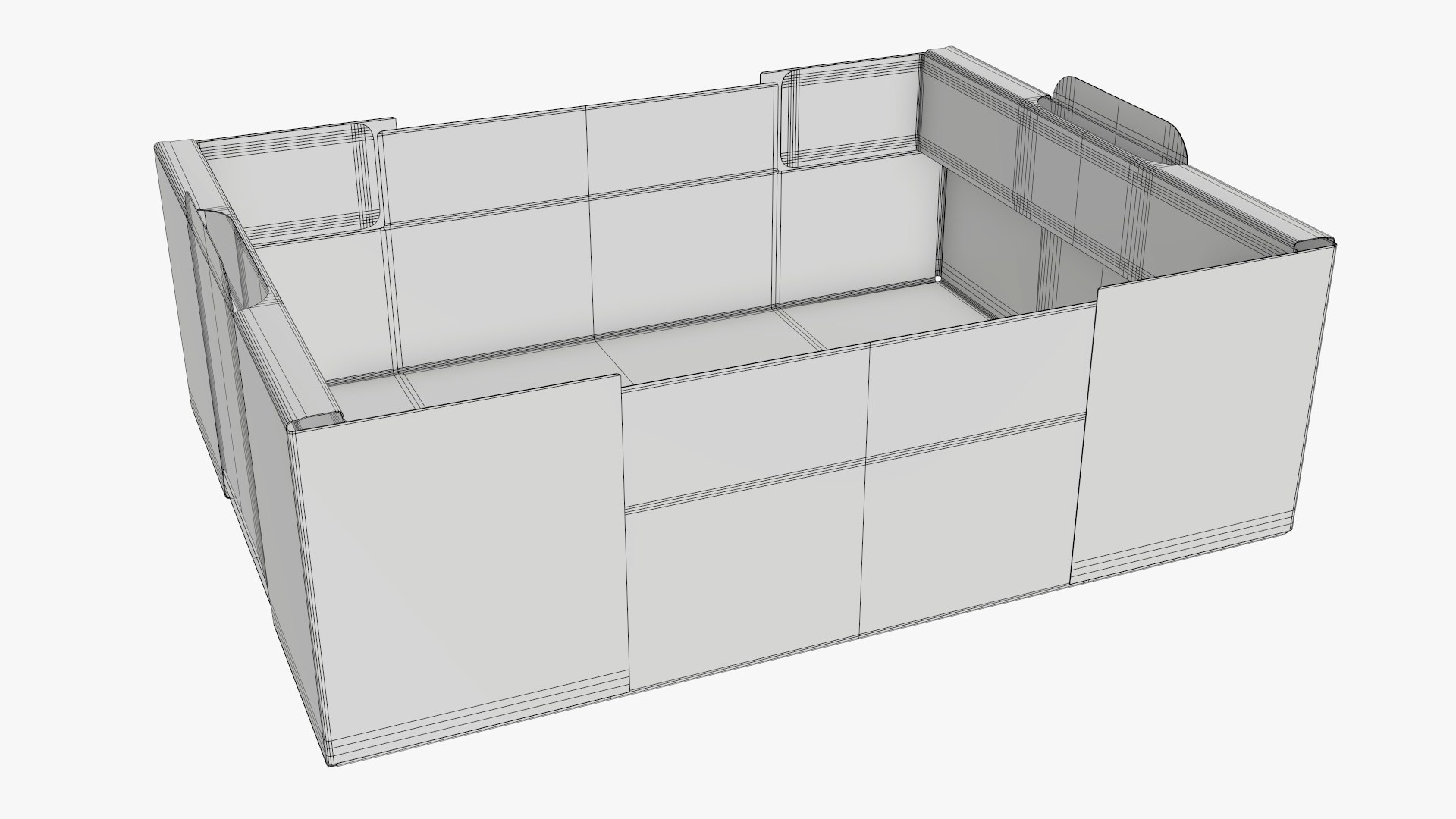 Tray Cardboard Retail 3D Model - TurboSquid 1607084