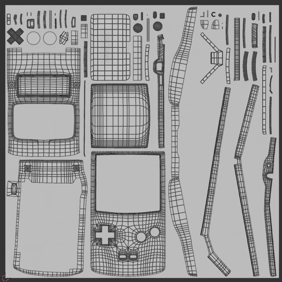 3D Model GBC Game Boy Color In Four Colors 3D Model - TurboSquid 2104015