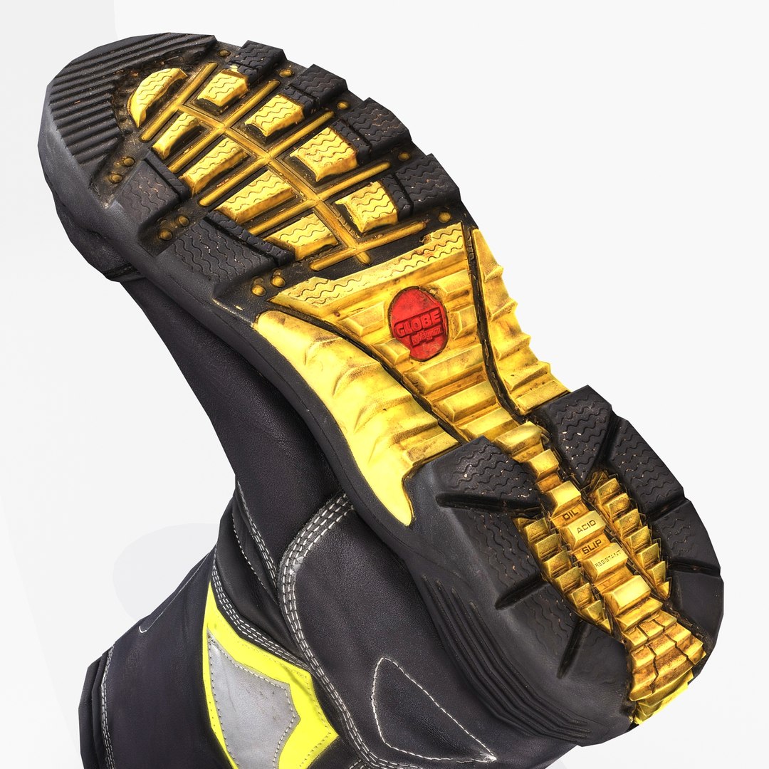 3D Model Fireman Boots - TurboSquid 1277685