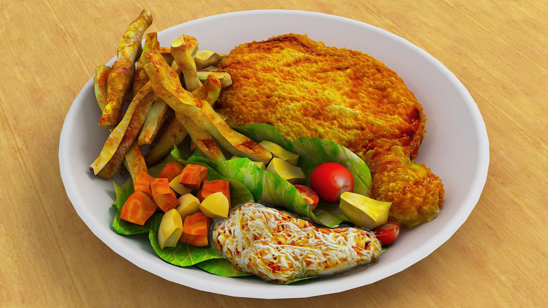 Chicken Chop 3D Model - TurboSquid 1797311