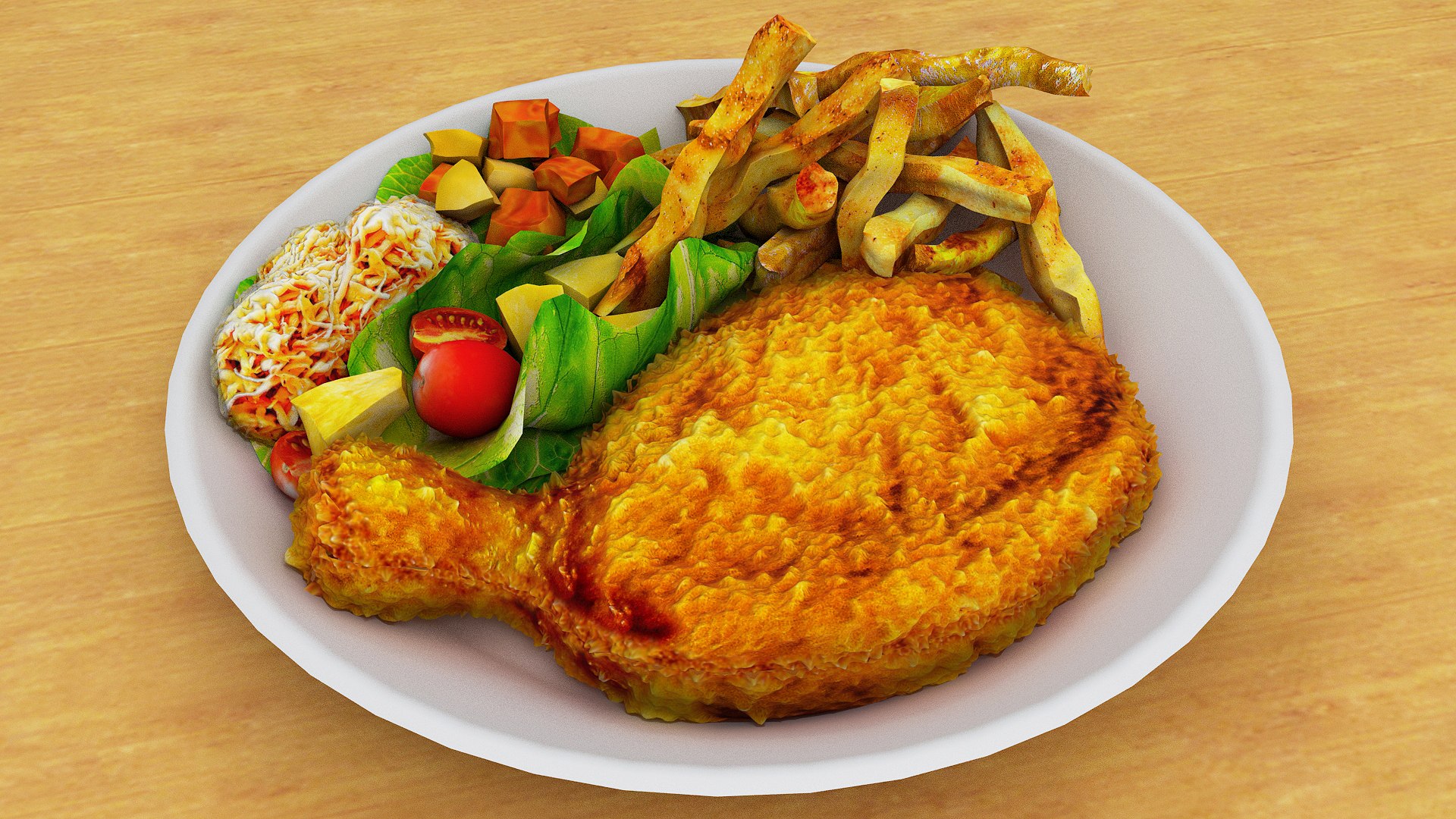 Chicken Chop 3D Model - TurboSquid 1797311