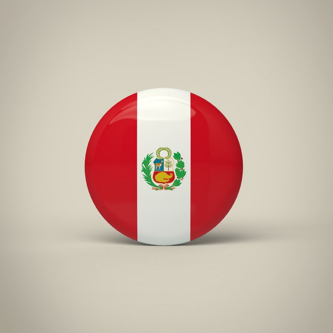 3D Peru Badge - TurboSquid 1822880