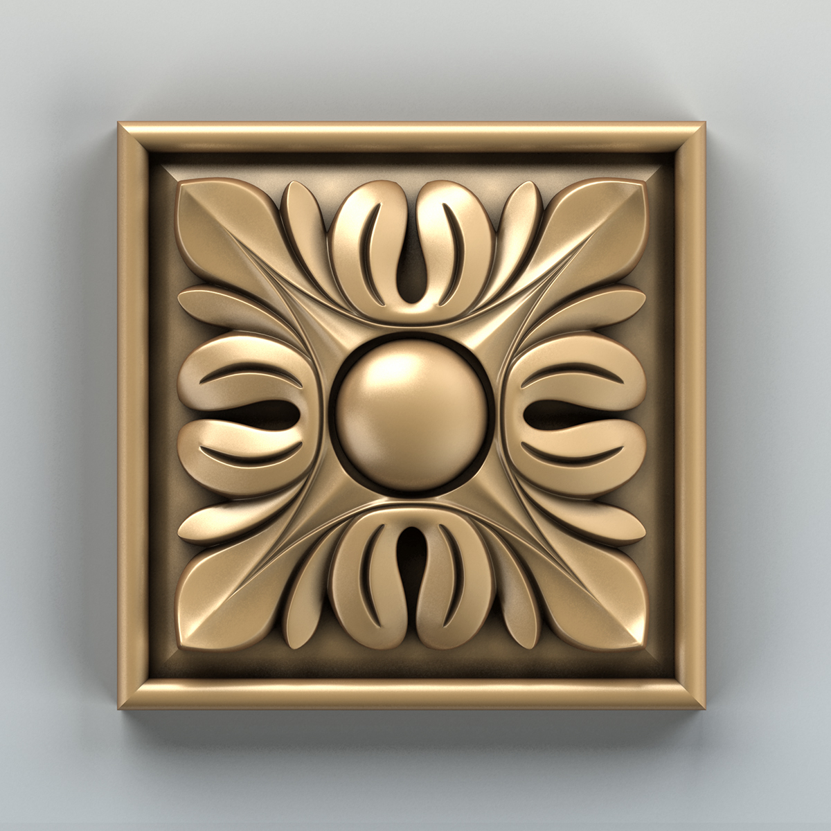 3d model square rosette