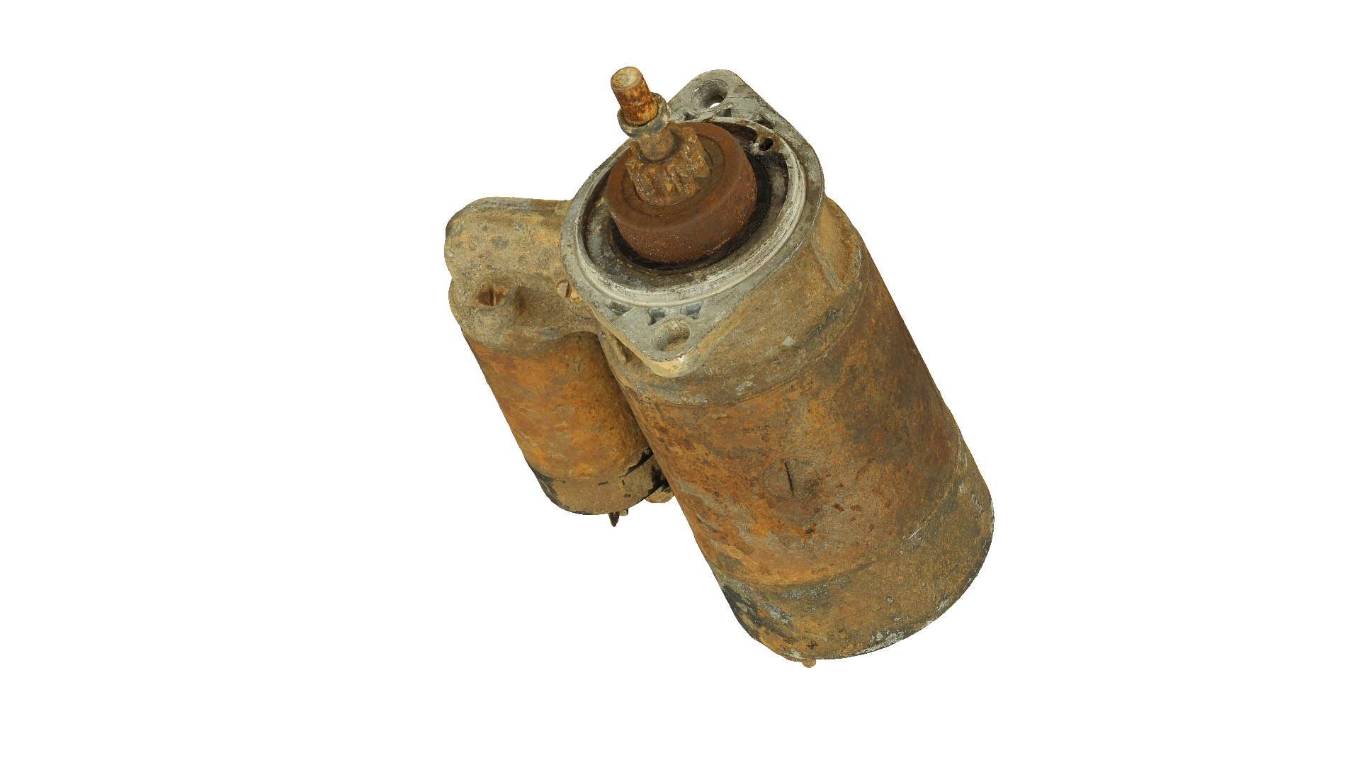 Rusty Starter Motor Raw Scanned 3D Model - TurboSquid 1784697