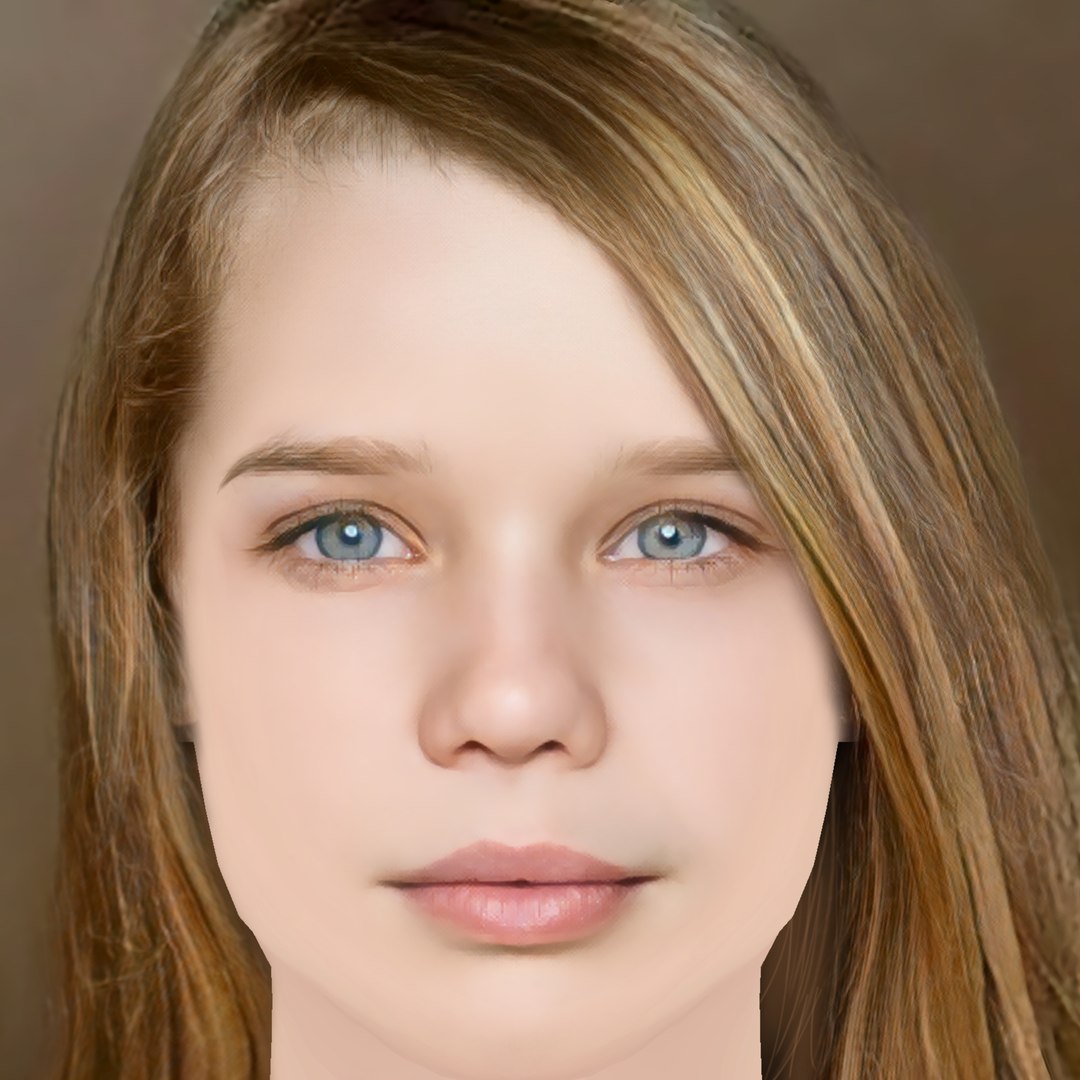 Niamh Wilson Head - No Hair - Low Poly Head For Game Model - TurboSquid ...