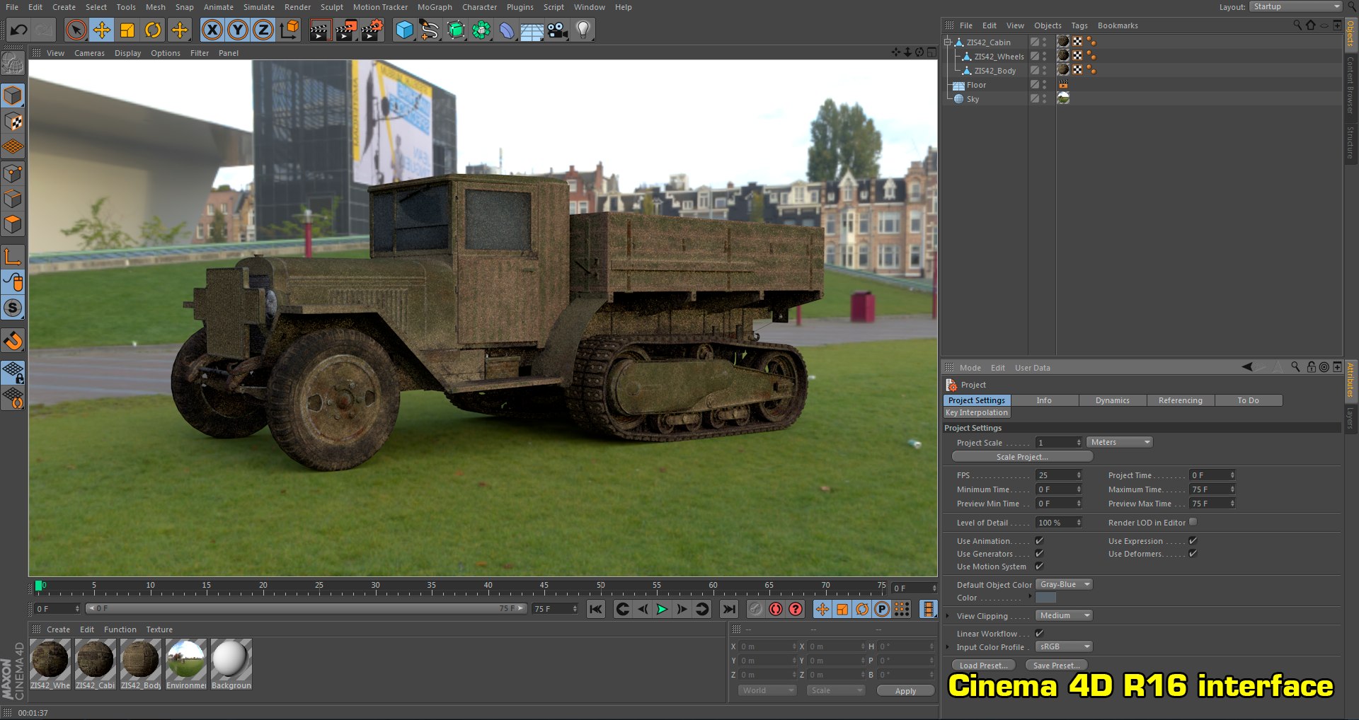 3D model soviet zis-42 gameready zis - TurboSquid 1467299
