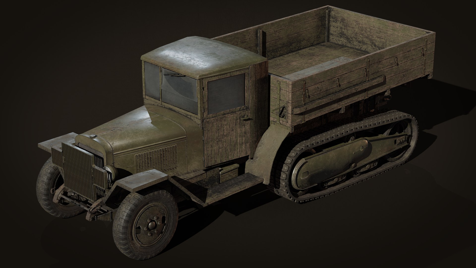 3D model soviet zis-42 gameready zis - TurboSquid 1467299
