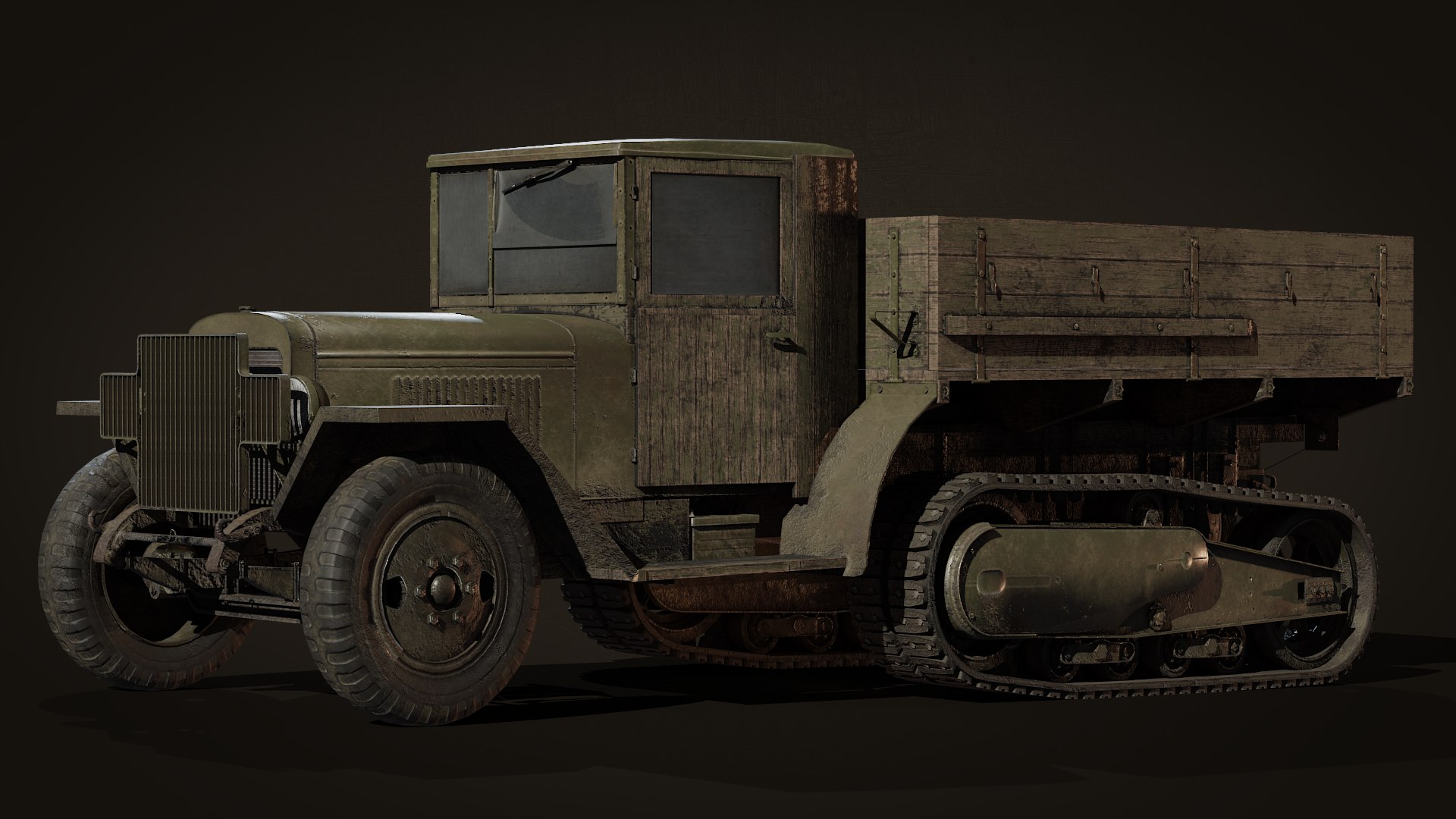 3D model soviet zis-42 gameready zis - TurboSquid 1467299