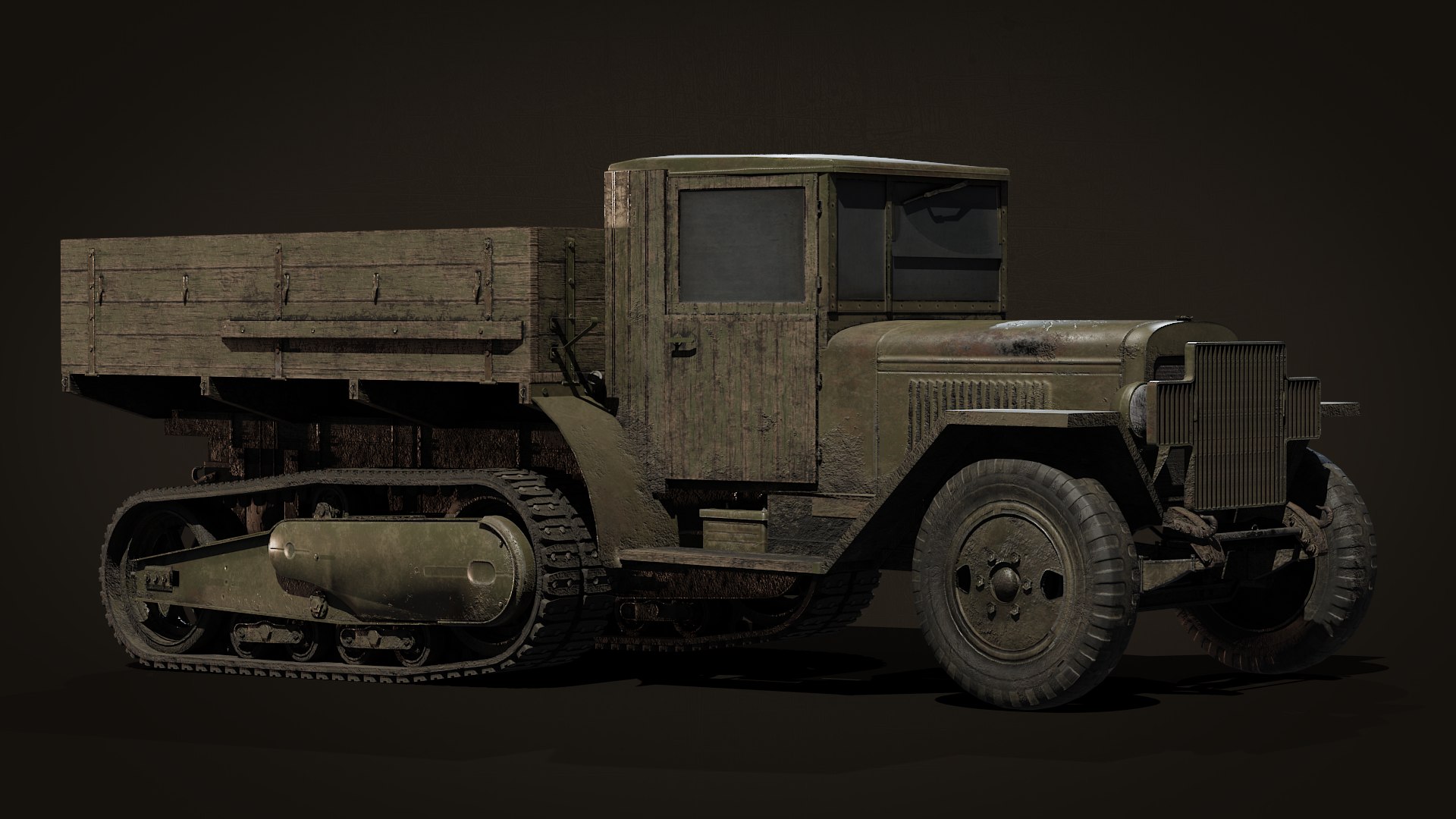 3D model soviet zis-42 gameready zis - TurboSquid 1467299