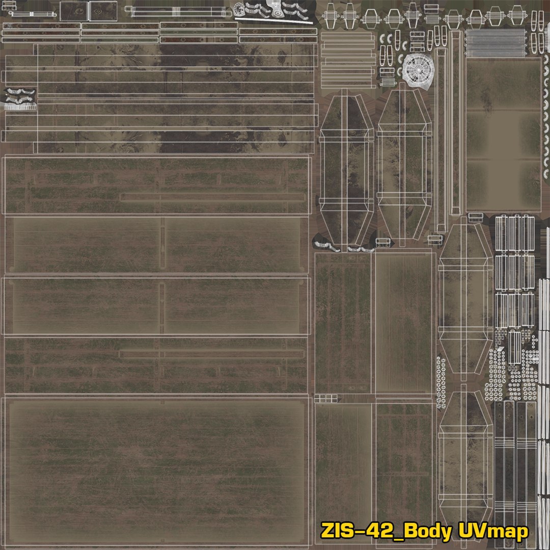 3D Model Soviet Zis-42 Gameready Zis - TurboSquid 1467299