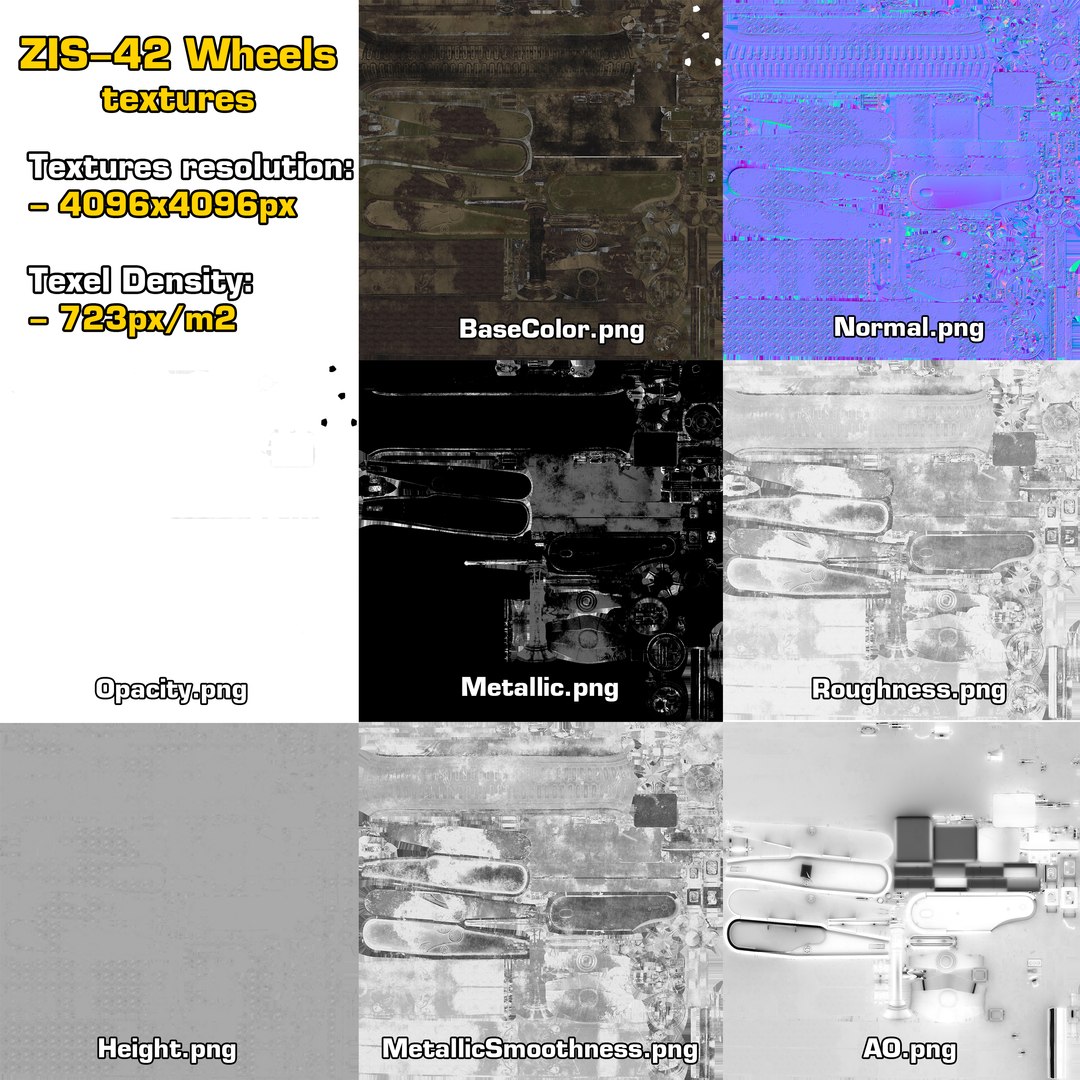 3D model soviet zis-42 gameready zis - TurboSquid 1467299