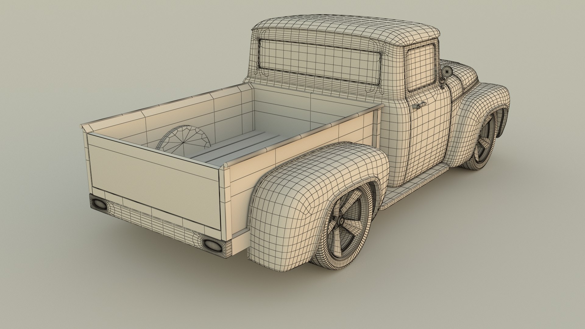 Pick-up Classic Custom Hot-rod 3D Model - TurboSquid 1874340