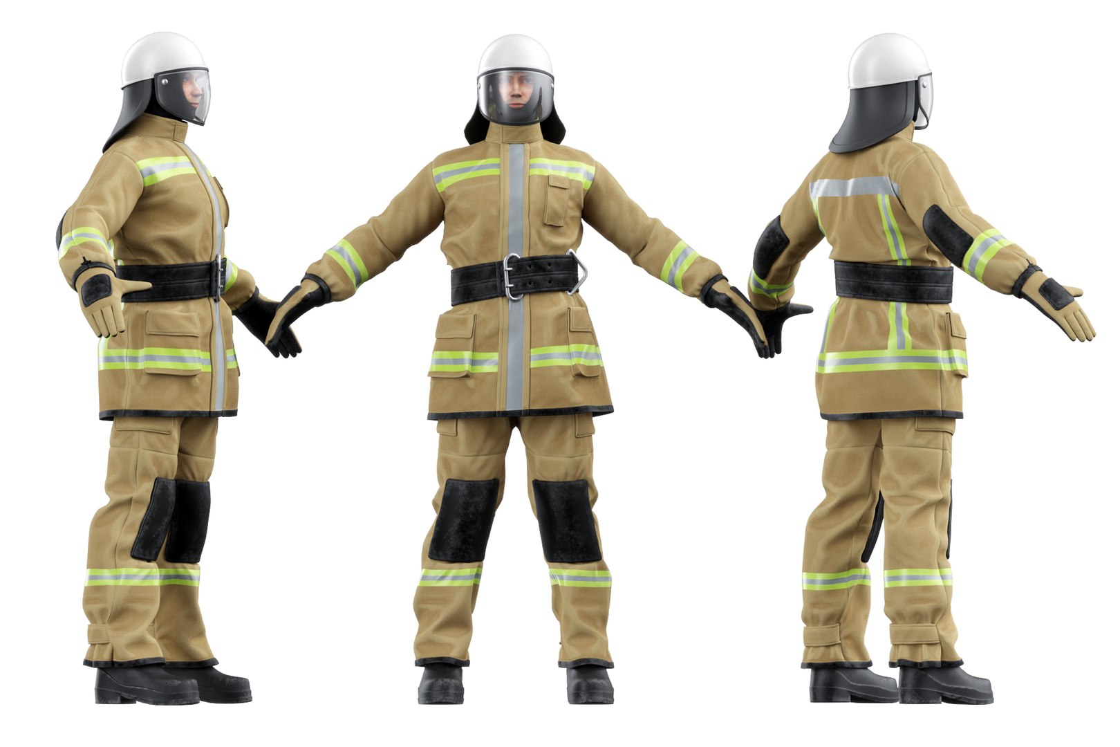 Fireman Man 3D Model - TurboSquid 1442162
