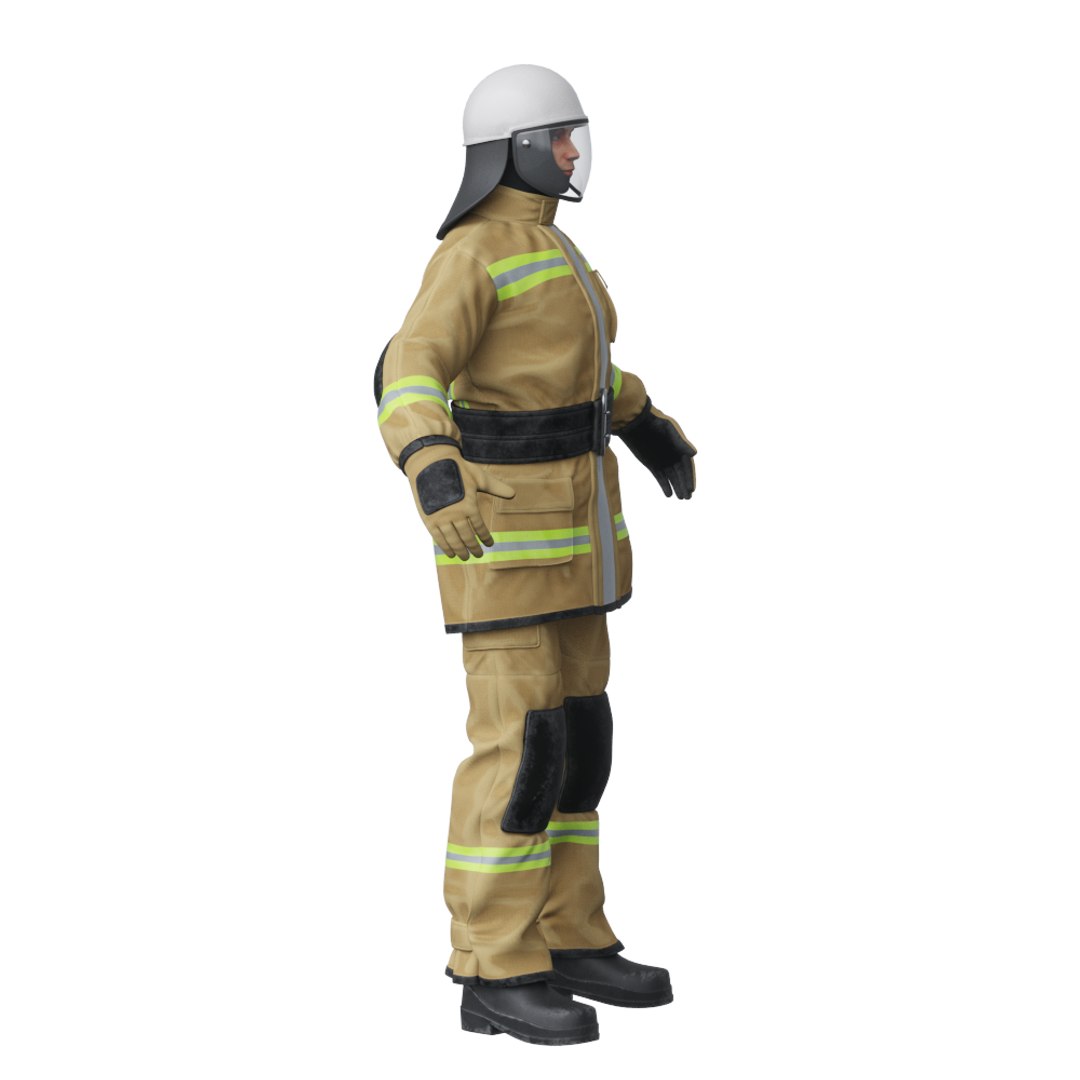 Fireman Man 3D Model - TurboSquid 1442162