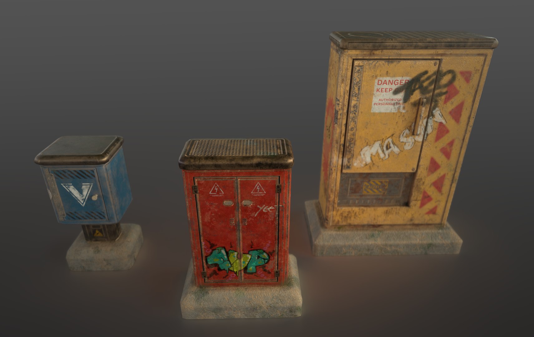 Street Sci-fi Cyberpunk Box Model - TurboSquid 1418920