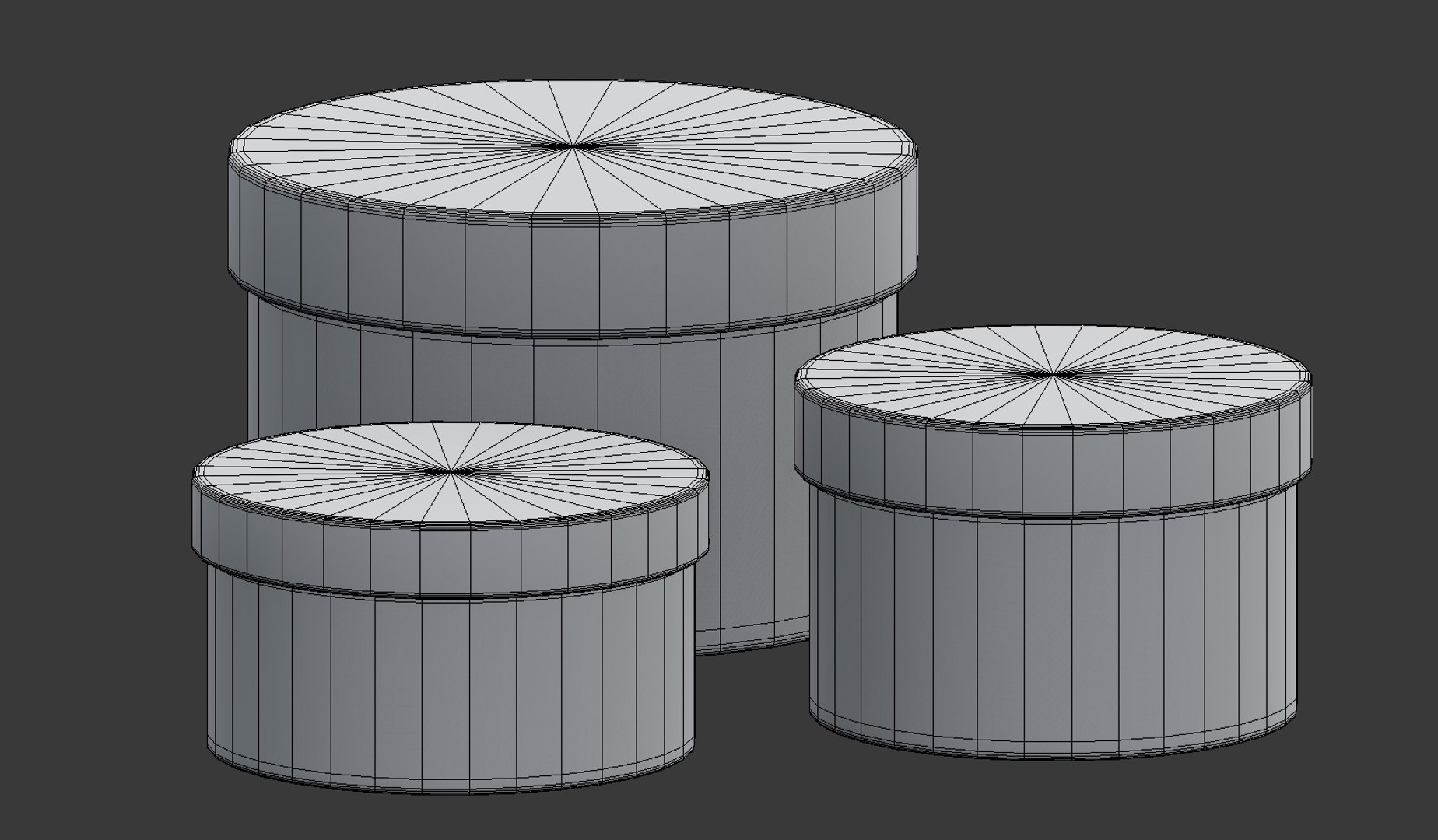 Grey Box Set 3D Model - TurboSquid 1363700