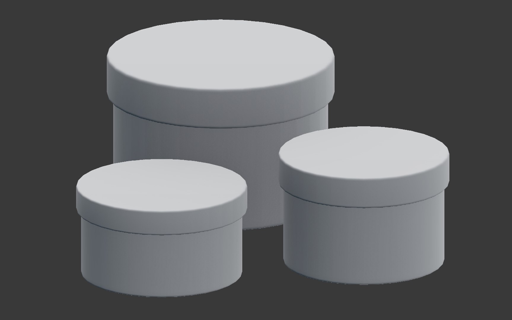 Grey Box Set 3D Model - TurboSquid 1363700