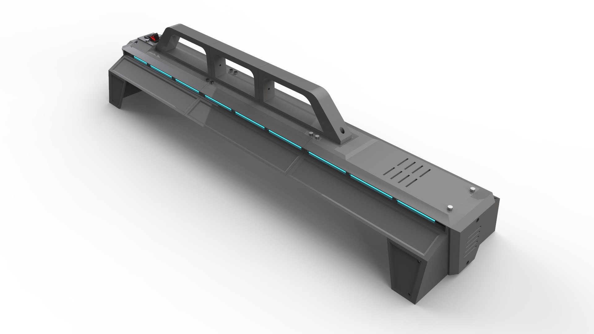 3D Handheld UV Light With 3 Lamps - TurboSquid 1882646