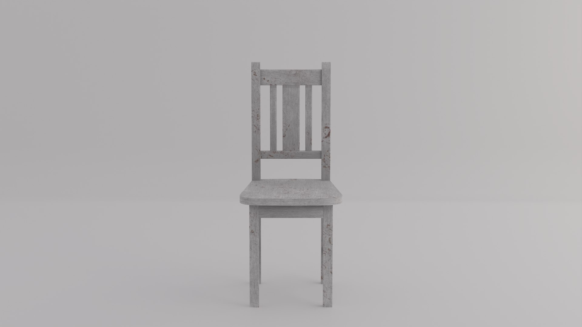 White Wooden Chair 3D - TurboSquid 2098560