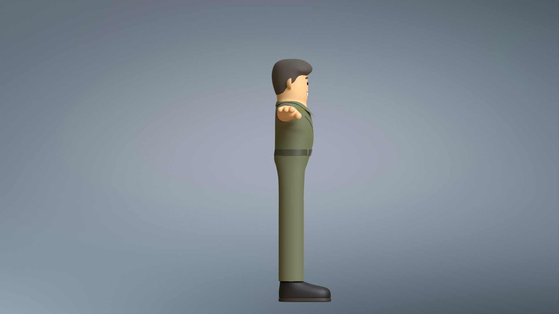 3D Minimal AirForce Pilot Cartoon Character - TurboSquid 2089306