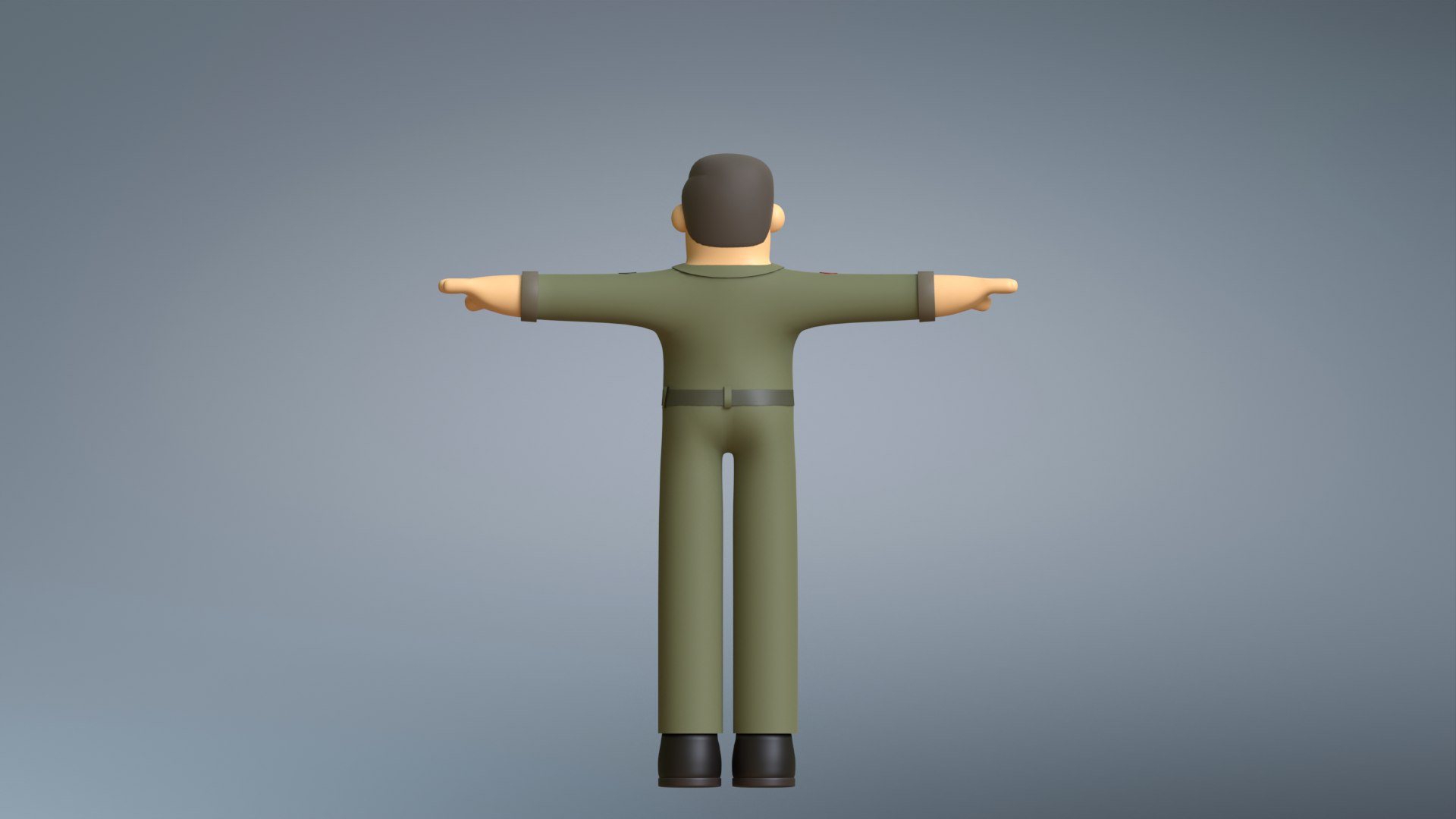 3D Minimal AirForce Pilot Cartoon Character - TurboSquid 2089306