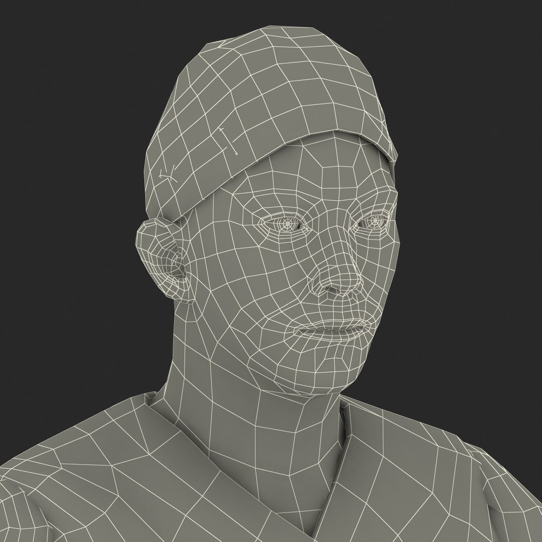 3d male surgeon asian blood