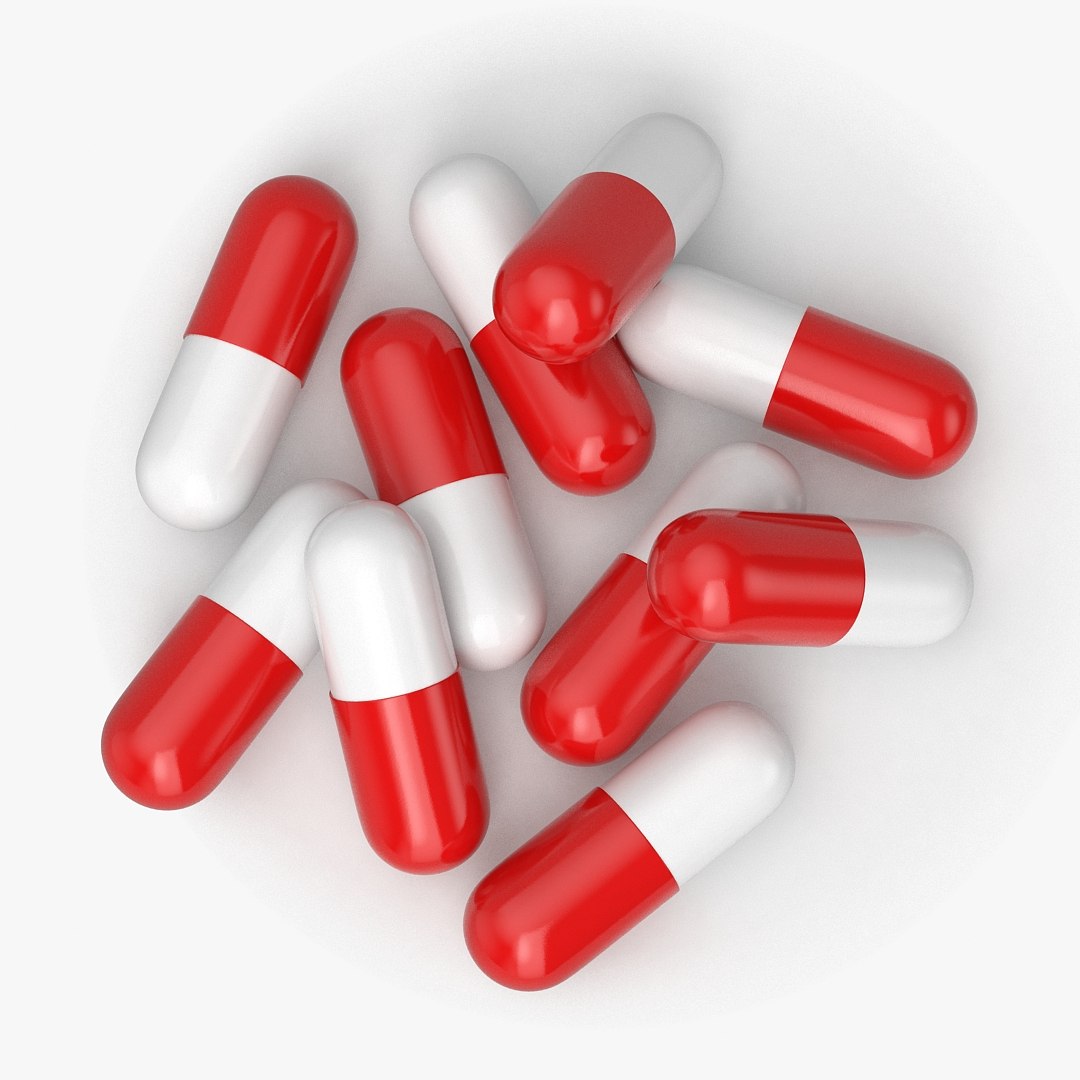 Pill Capsule 3D Model - TurboSquid 1406929