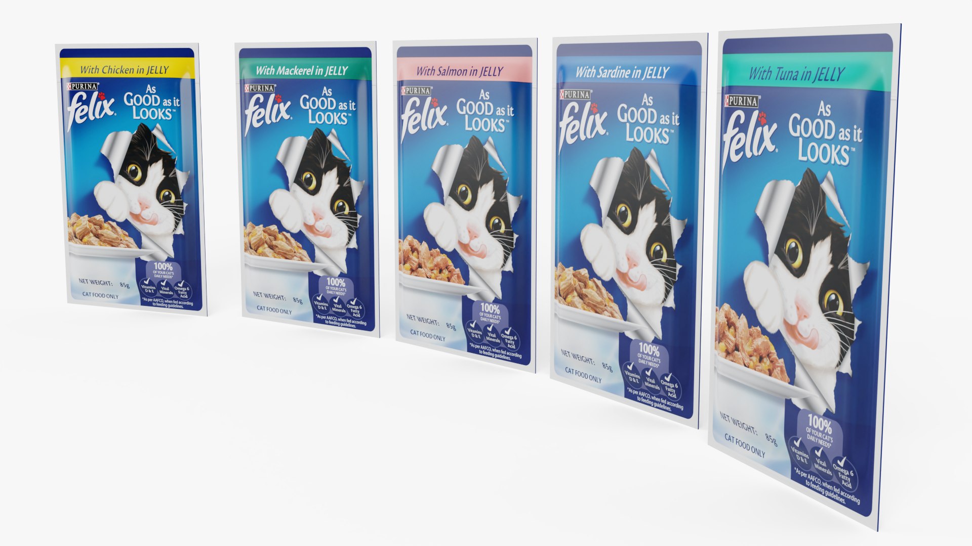 Purina Felix Cat Food Collections 3D Model - TurboSquid 2184691