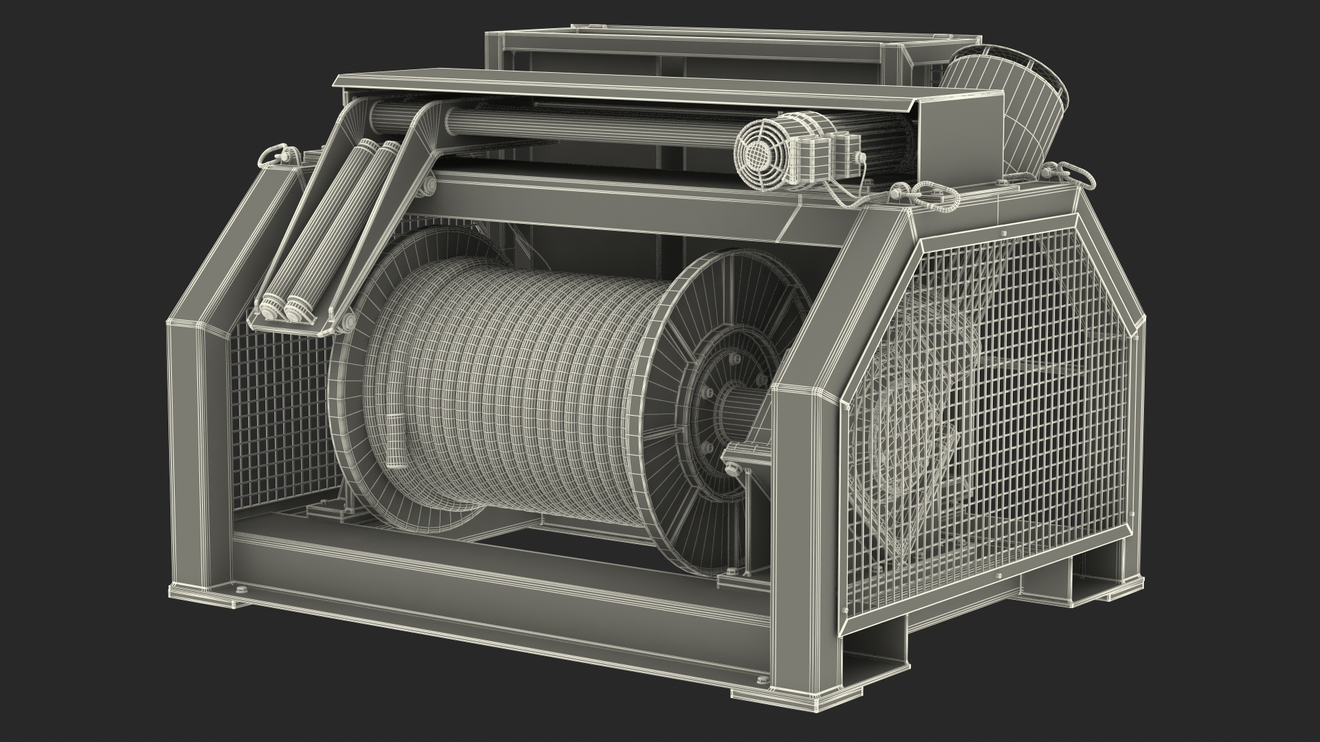 Wire Rope Mooring Winch 3D Model - TurboSquid 1624046