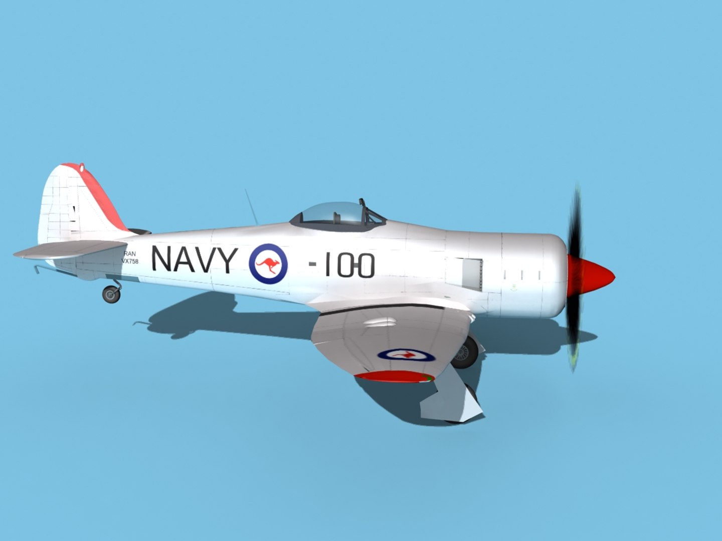 3D Propeller Hawker Sea Fury Model - TurboSquid 1489032