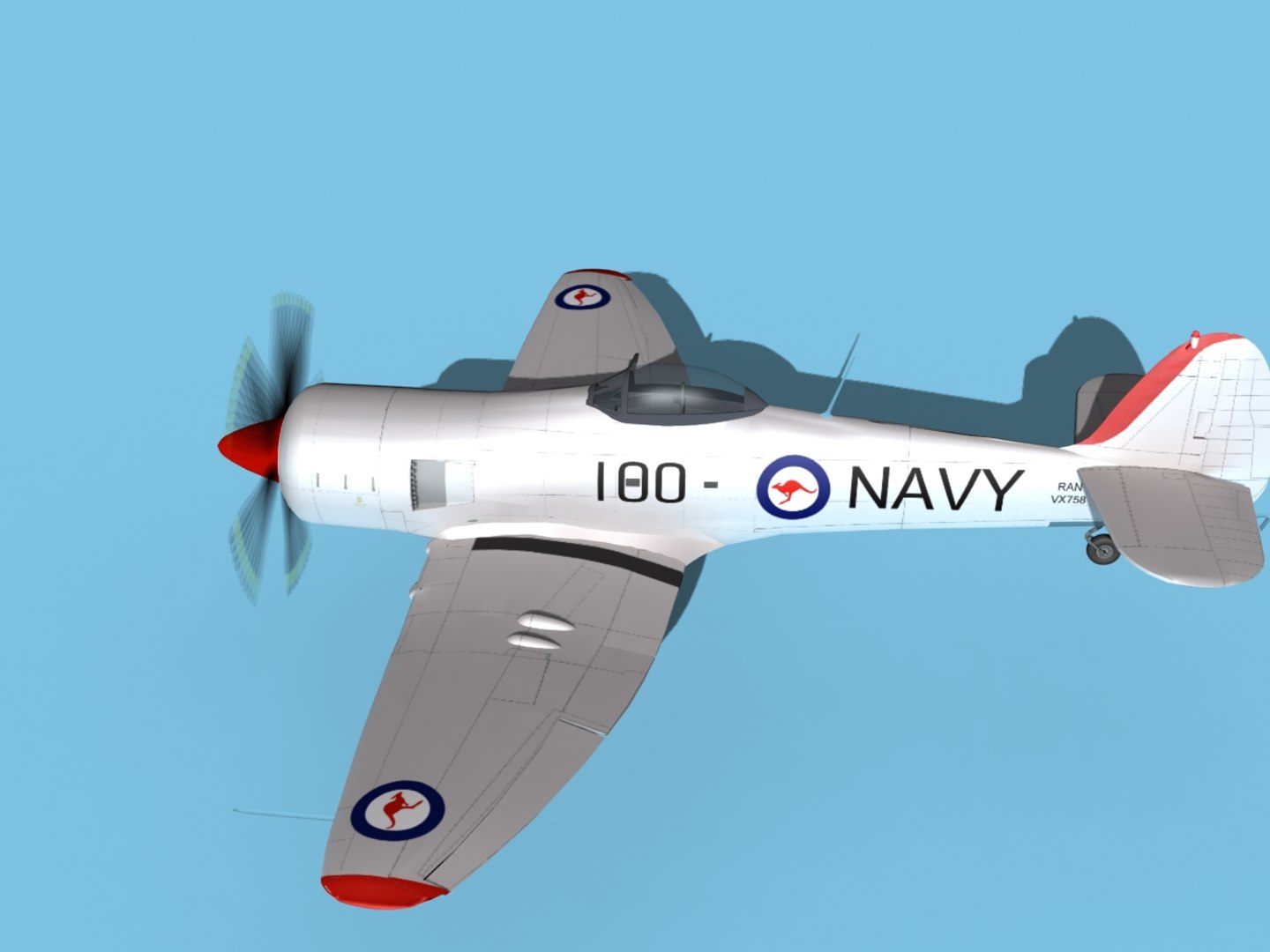 3D Propeller Hawker Sea Fury Model - TurboSquid 1489032