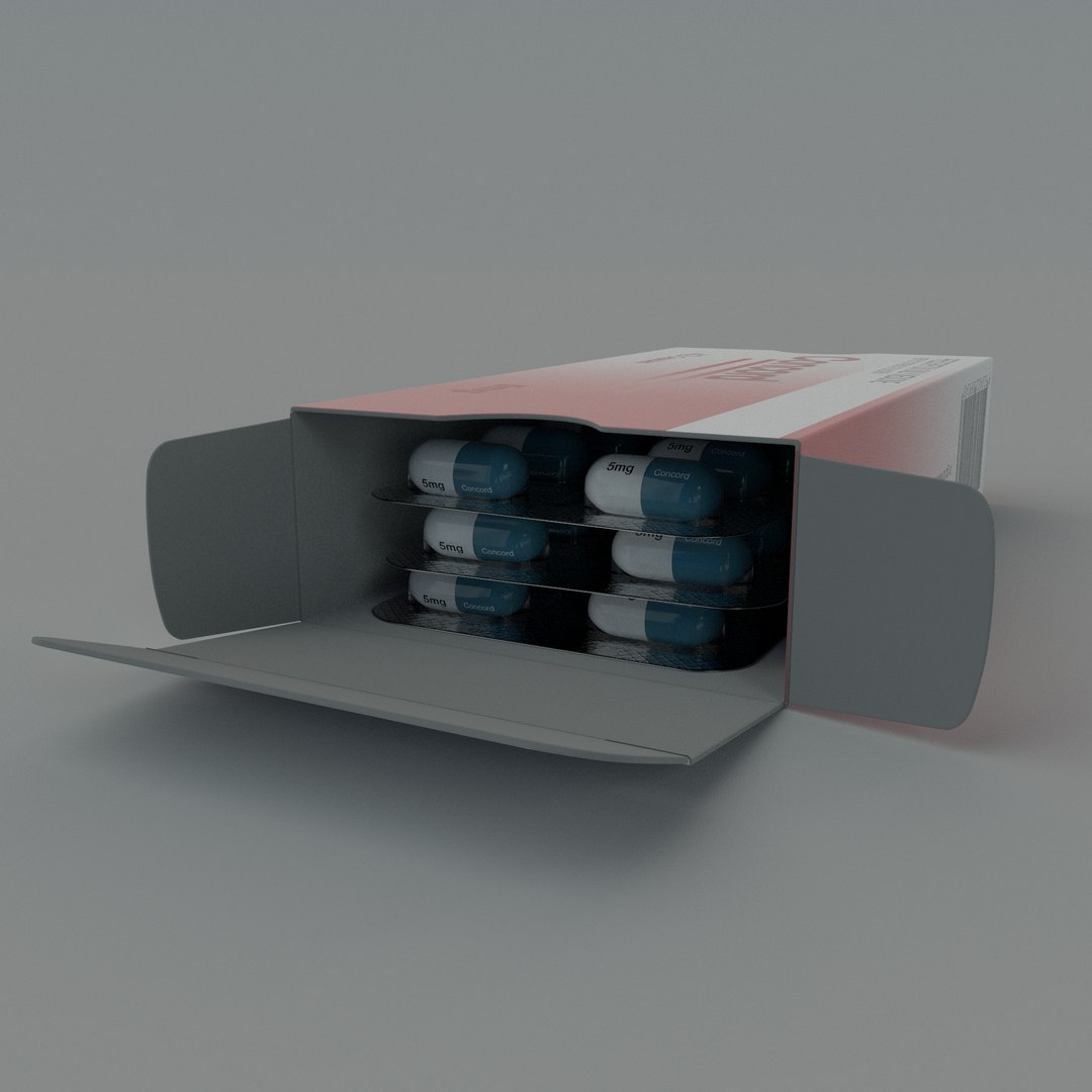 Medicine Box Capsule 3d Model