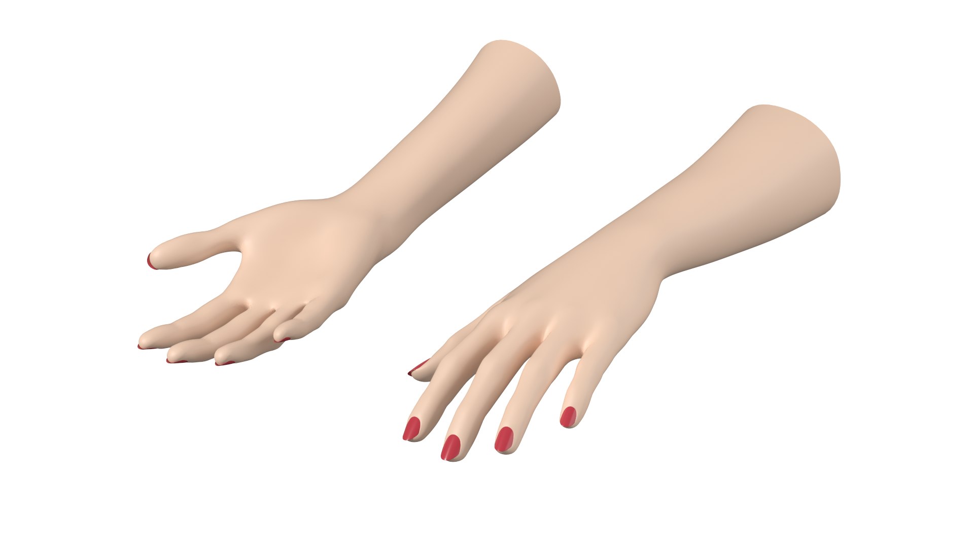 Female Hands Gesture 01 Base Mesh 3D model - TurboSquid 1770743