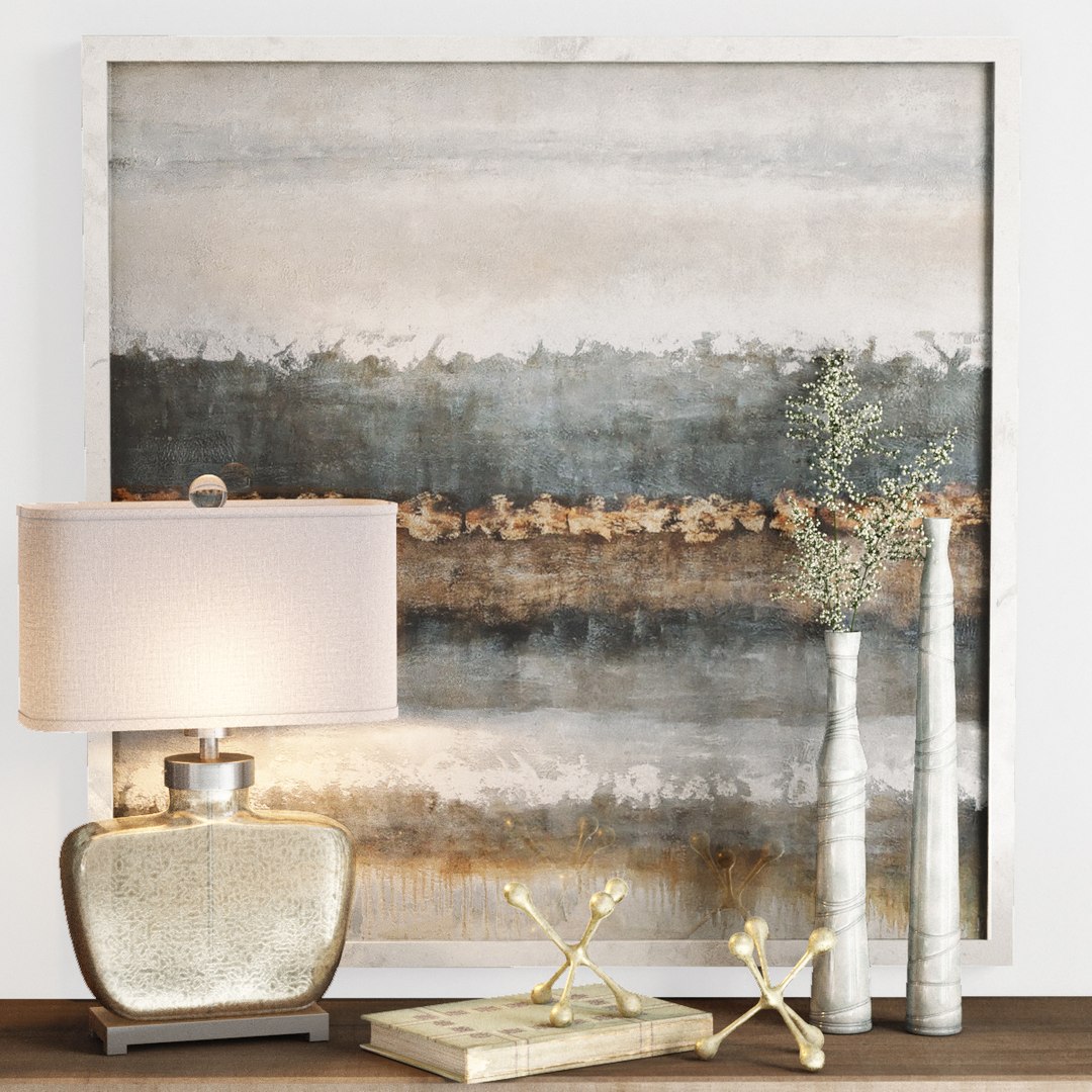 3D Uttermost Set Molinara Table Lamp - TurboSquid 1436292