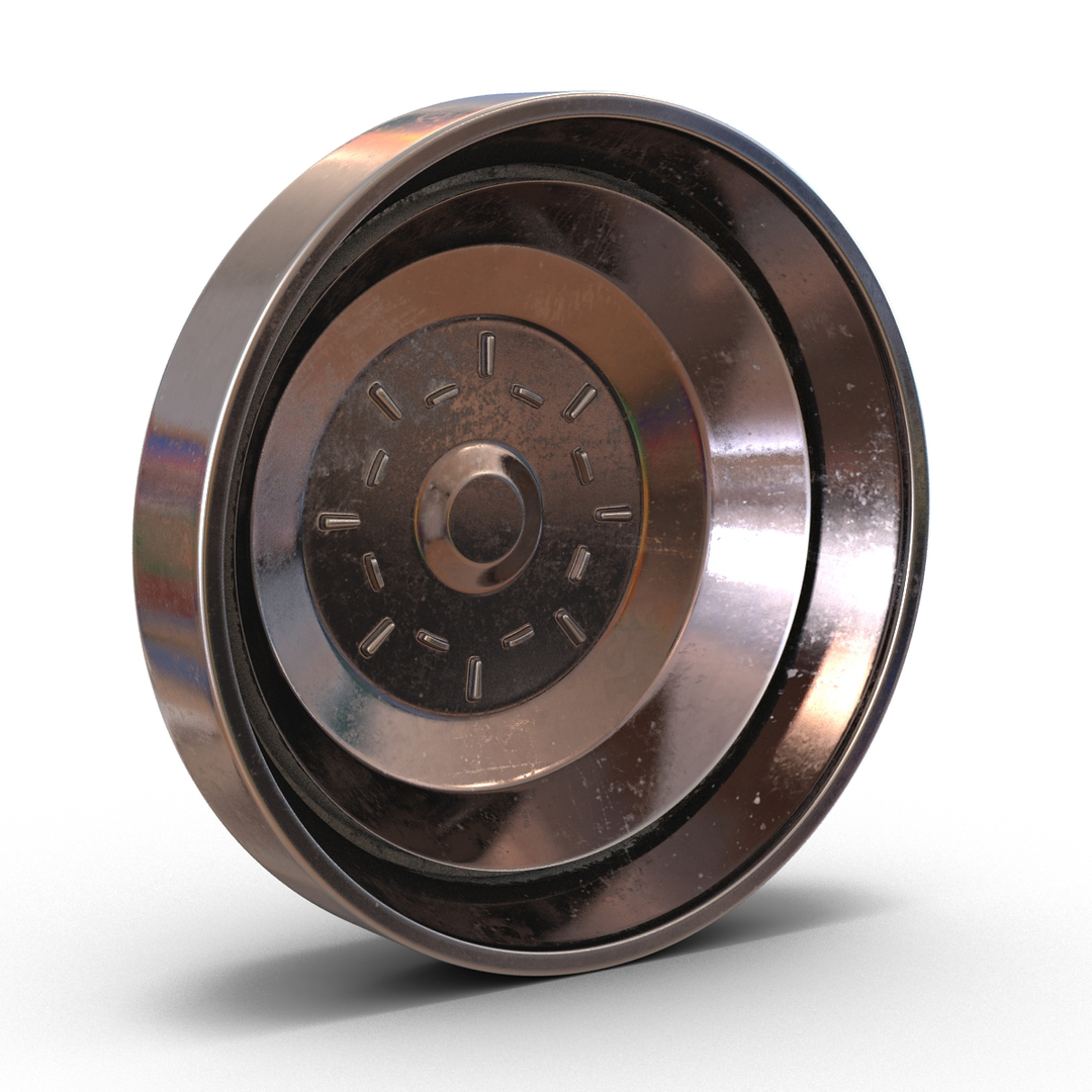 industrial anodized end cap 3d model