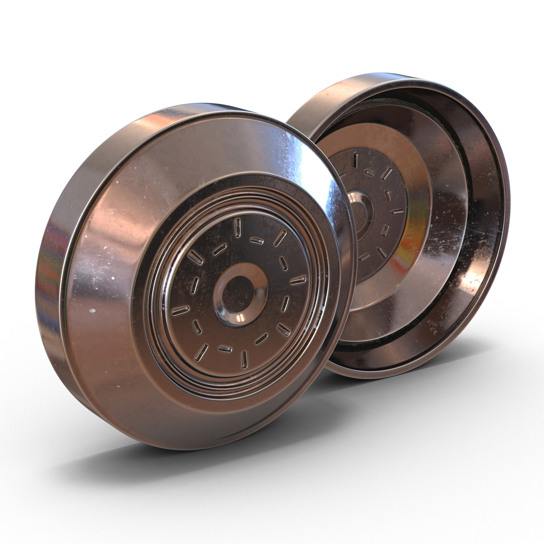 industrial anodized end cap 3d model