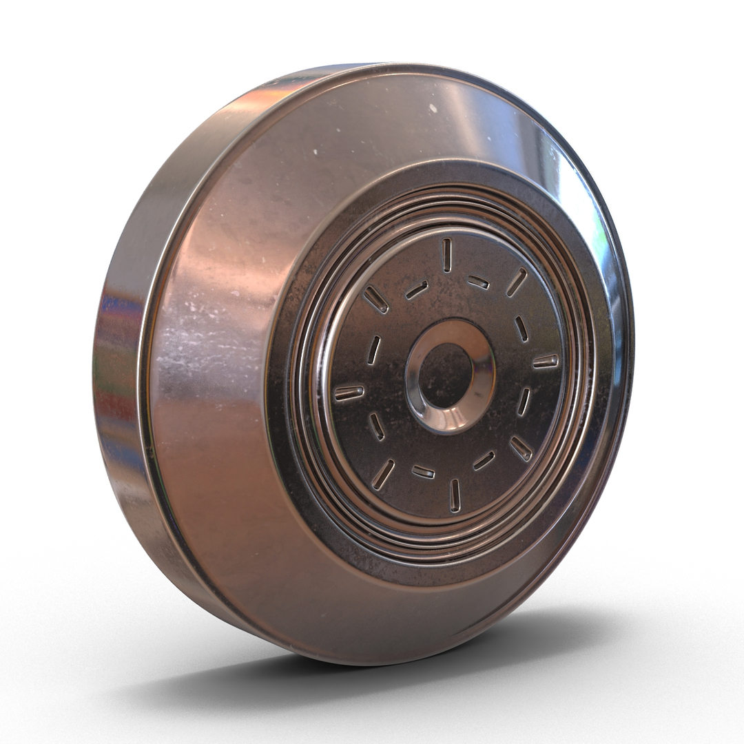 industrial anodized end cap 3d model