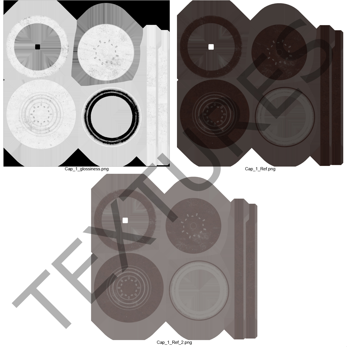 industrial anodized end cap 3d model