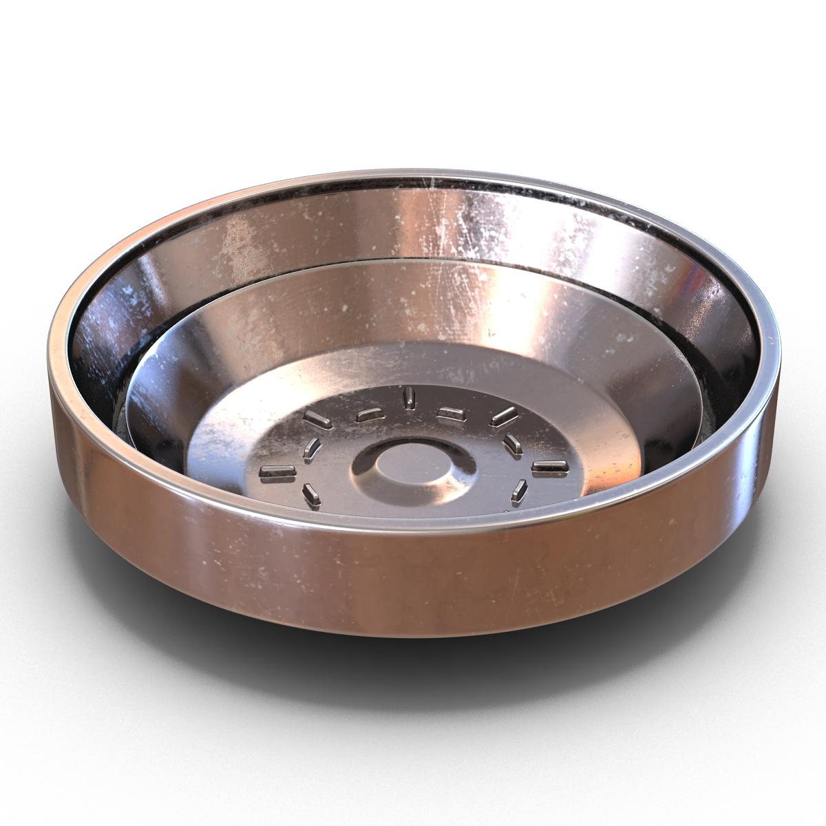 industrial anodized end cap 3d model