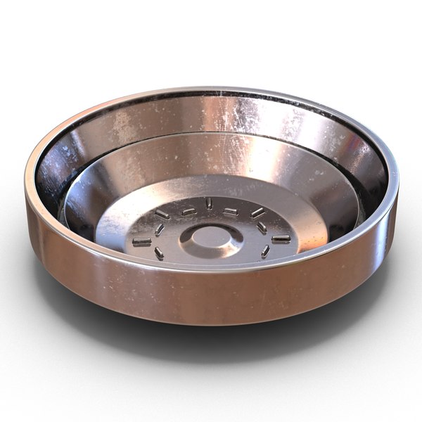 industrial anodized end cap 3d model