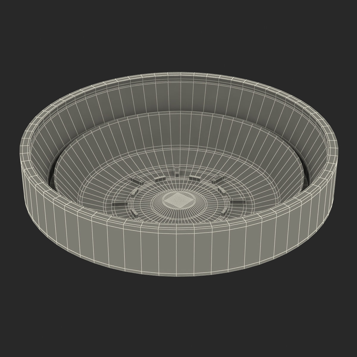 industrial anodized end cap 3d model