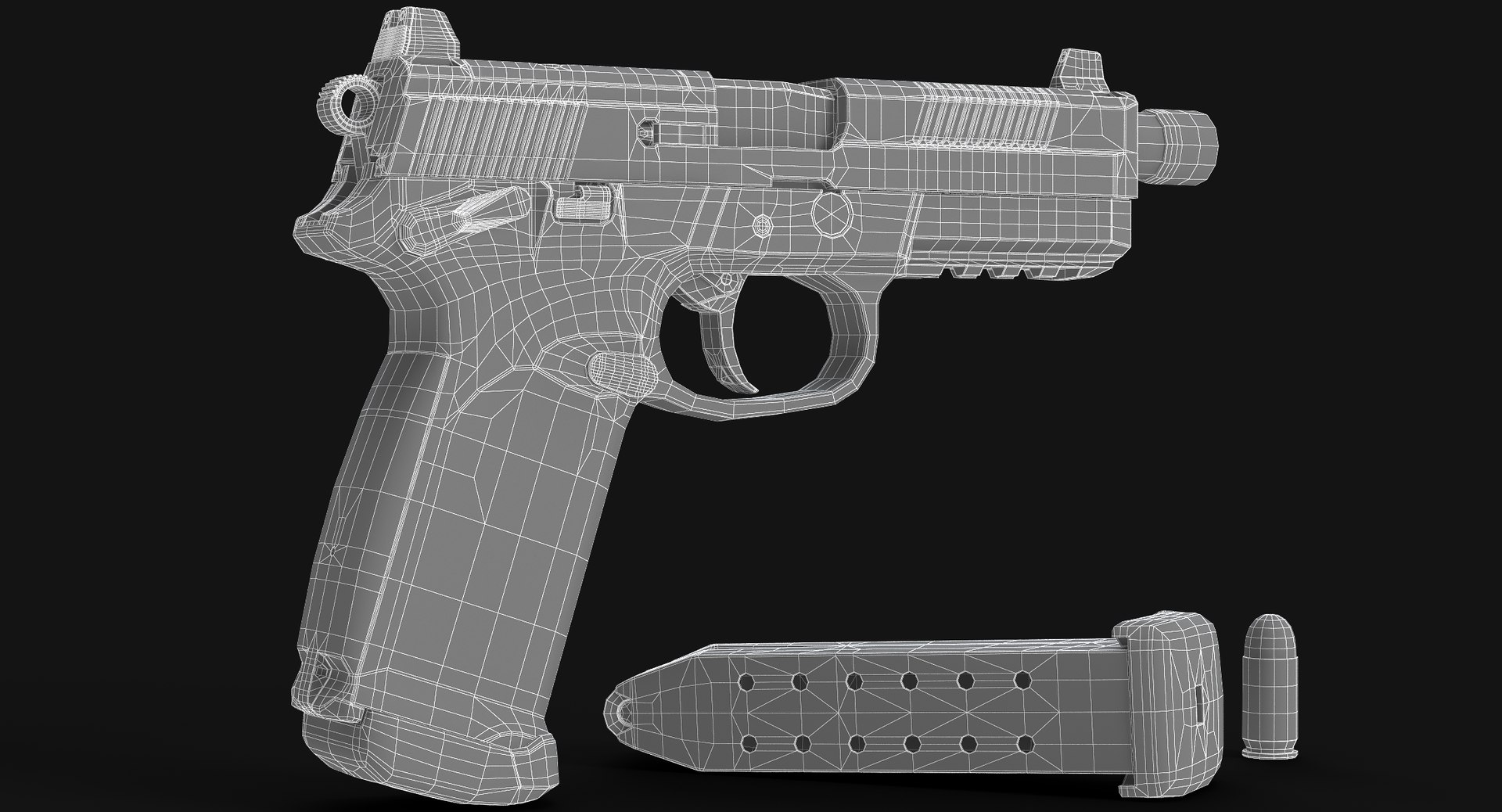 3D fn fnx-45 tactical pistol model - TurboSquid 1165688