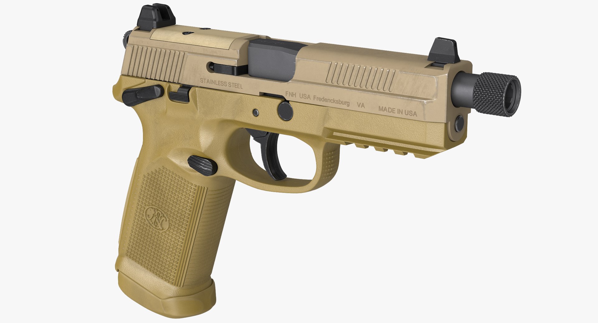 3D fn fnx-45 tactical pistol model - TurboSquid 1165688