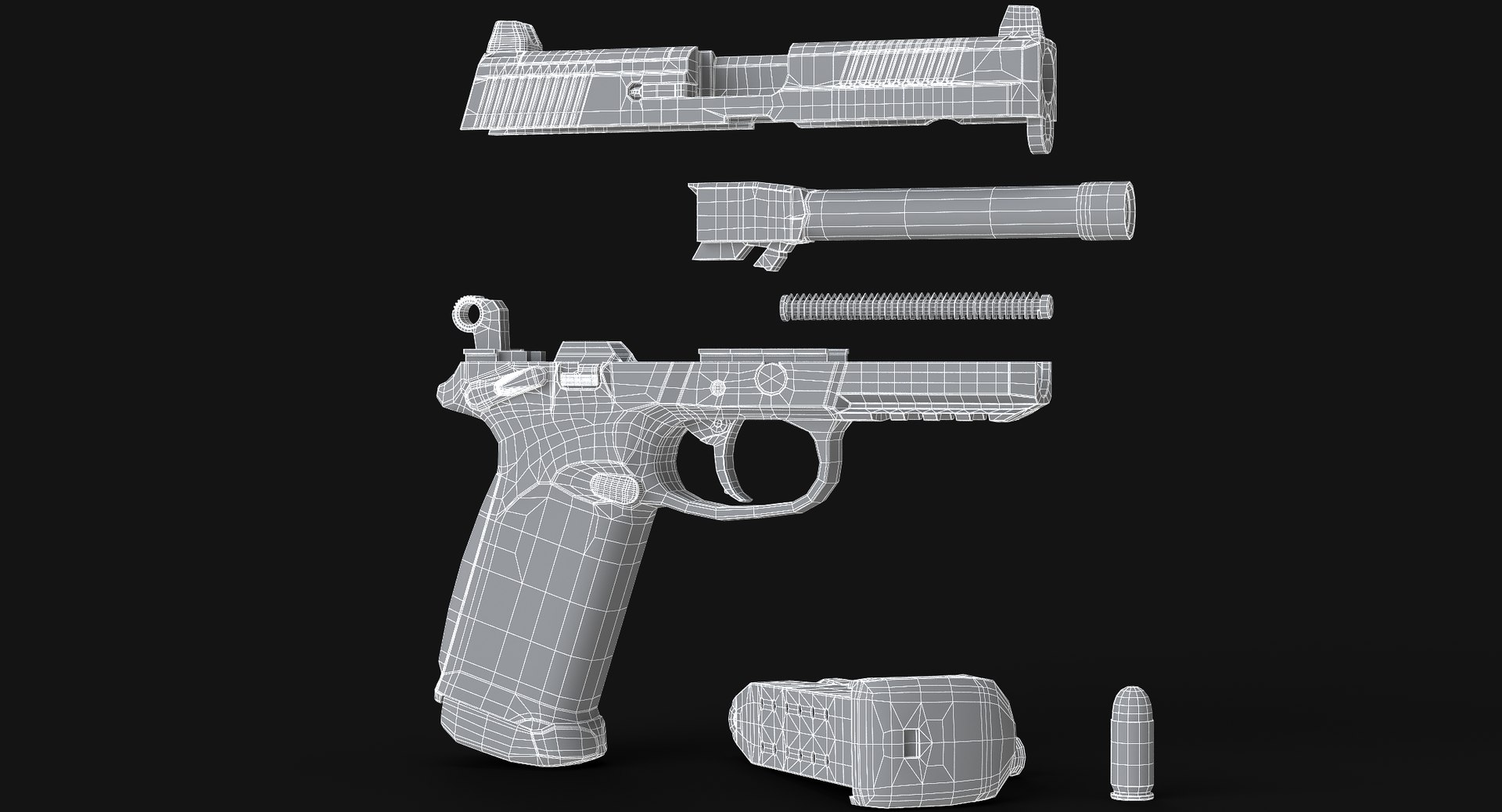 3D fn fnx-45 tactical pistol model - TurboSquid 1165688