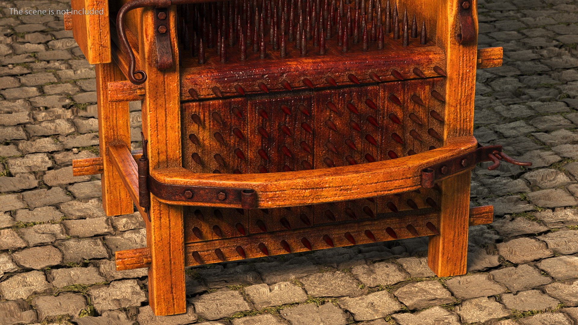 Medieval Spiked Torture Chair with Bloodstains 3D - TurboSquid 1738066