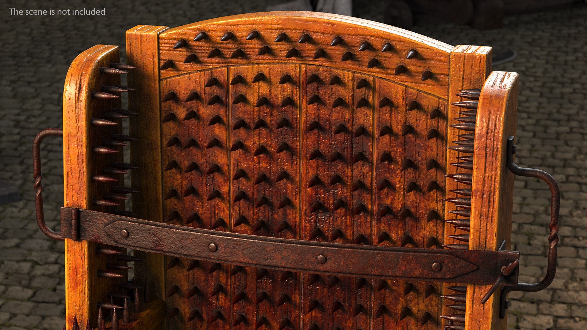 Medieval Spiked Torture Chair with Bloodstains 3D - TurboSquid 1738066