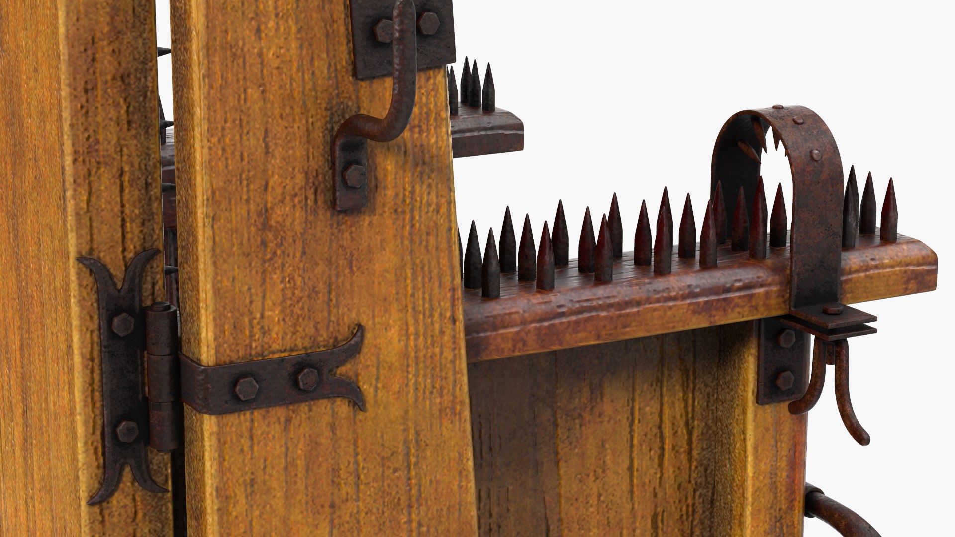 Medieval Spiked Torture Chair with Bloodstains 3D - TurboSquid 1738066