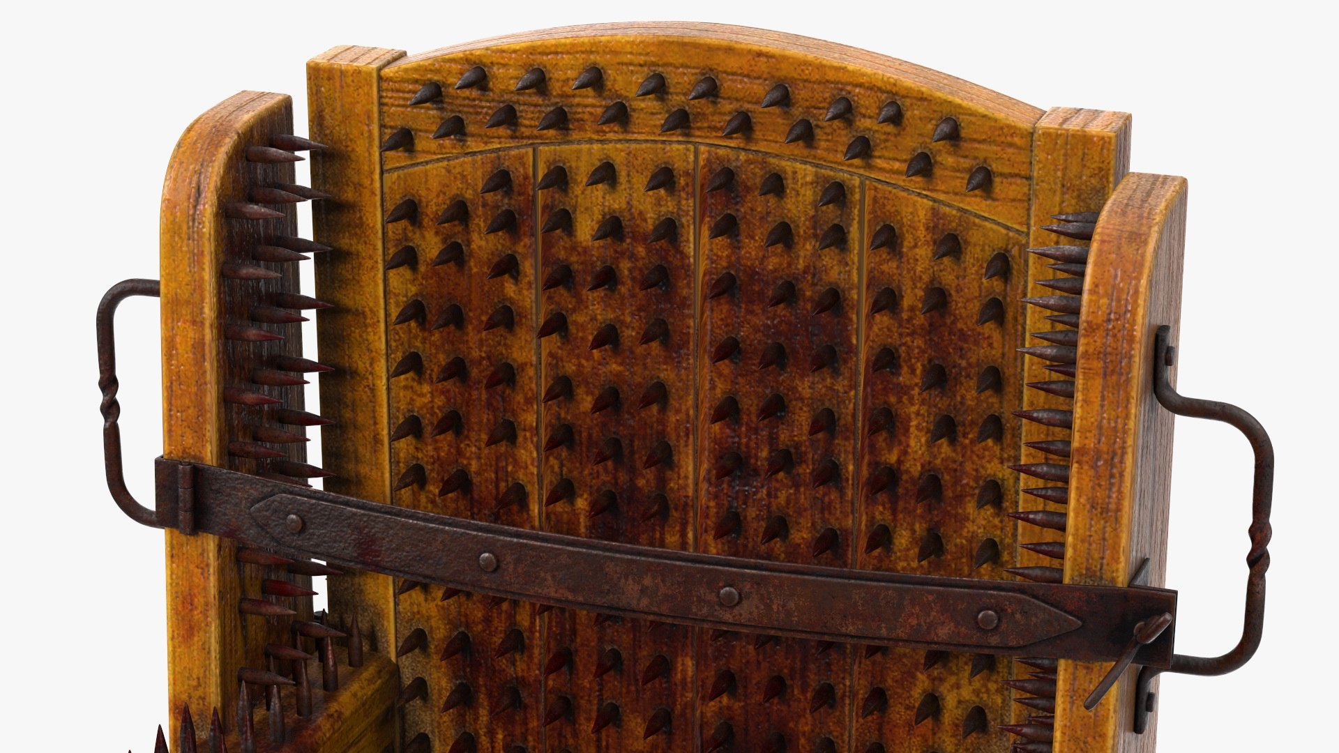 Medieval Spiked Torture Chair with Bloodstains 3D - TurboSquid 1738066