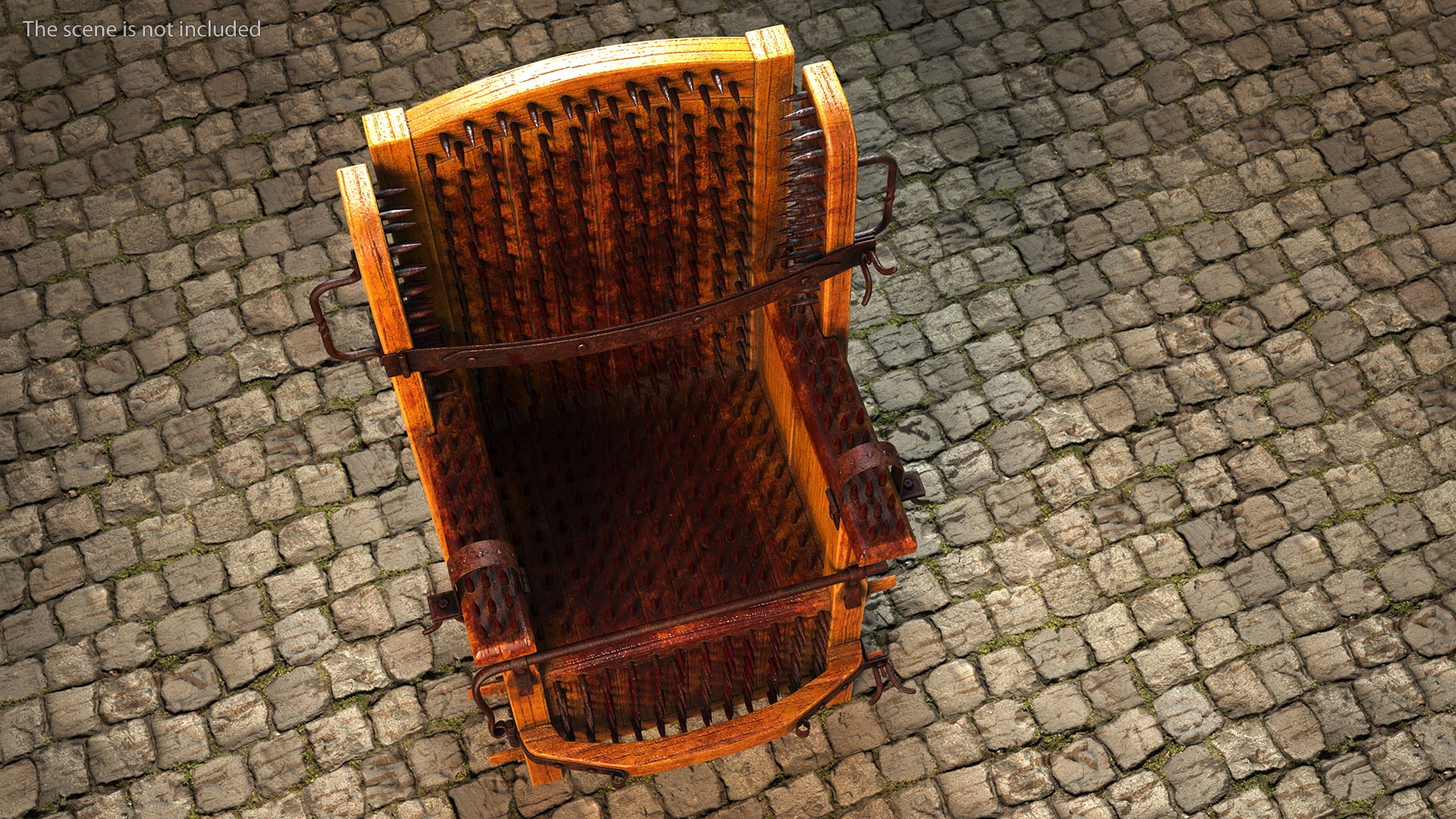 Medieval Spiked Torture Chair with Bloodstains 3D - TurboSquid 1738066