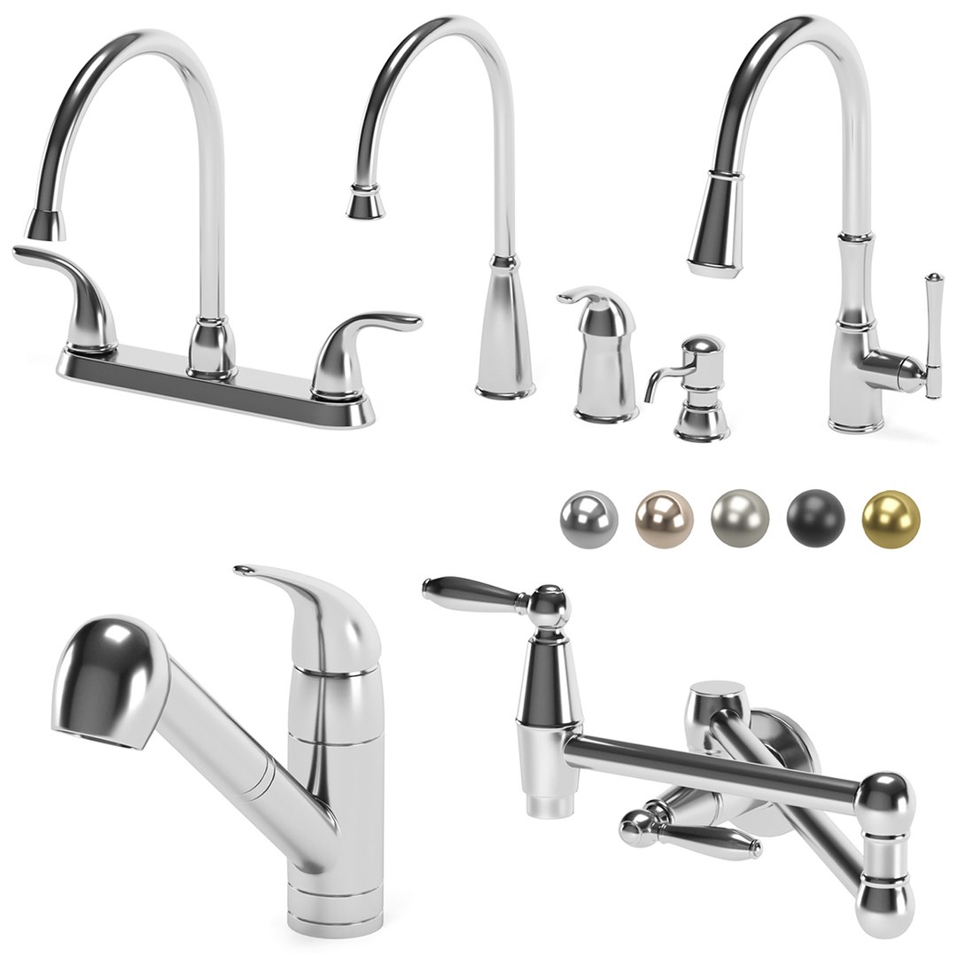 PFISTER Kitchen Faucets 3D - TurboSquid 2076587